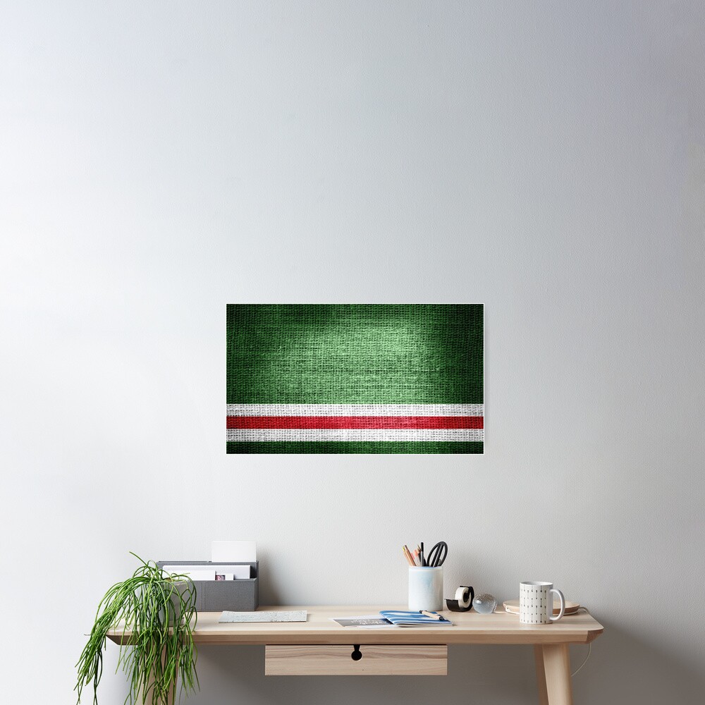 Poster « Drapeau de la République tchétchène d'Ichkeria », par enhan ...