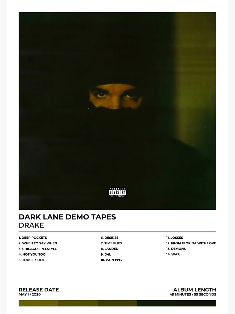 "Dark Lane Demo Tapes Albums Posters" Sticker for Sale by mickmonsster ...