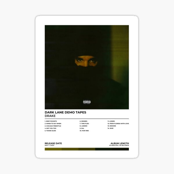 "Dark Lane Demo Tapes Albums Posters" Sticker for Sale by mickmonsster ...