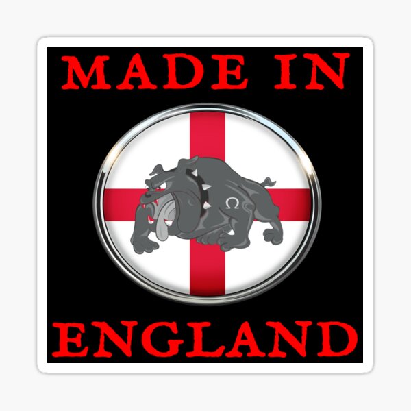 "Made In England" Sticker for Sale by swaise | Redbubble