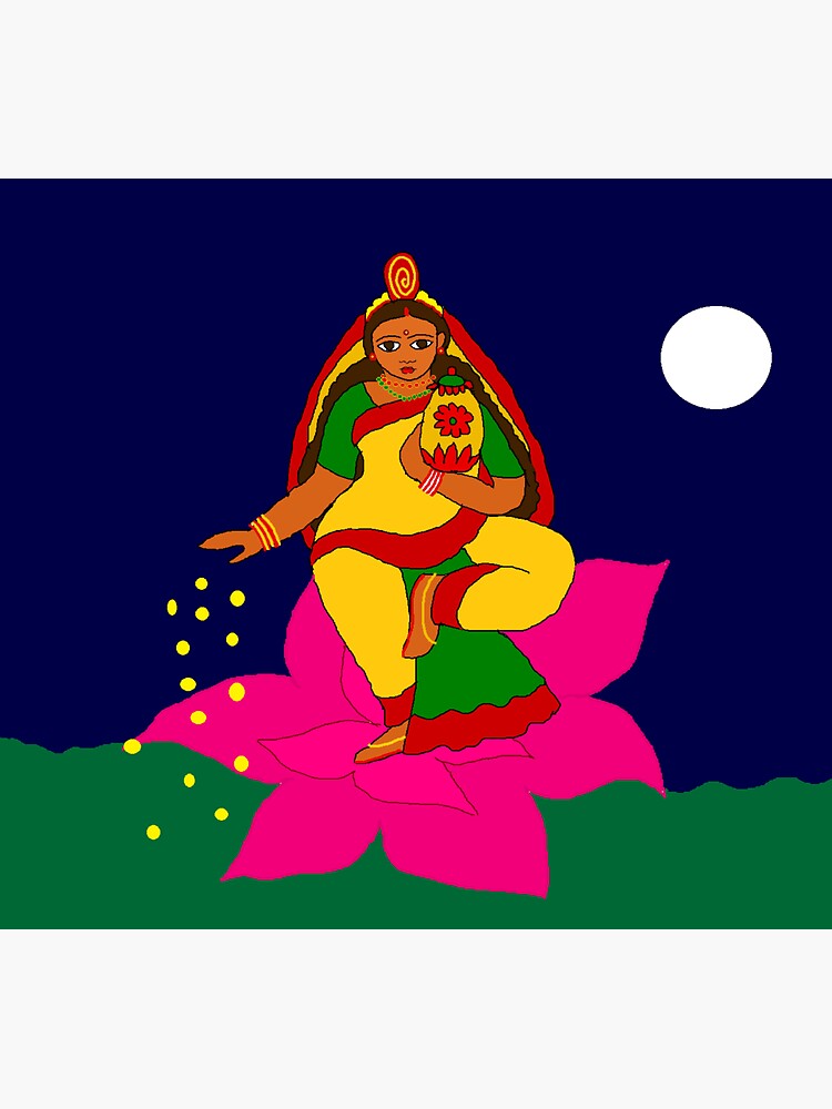 "Goddess Lakshmi Nov 2022" Sticker for Sale by sharmishthabosu | Redbubble
