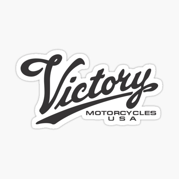 "black script vintage motorcycles" Sticker for Sale by davidbrunn7 ...