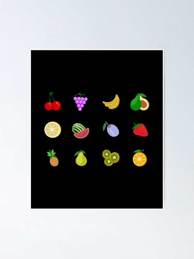 "kiwi fruits fruechte frucht obst veggie vegetarian" Poster for Sale by ...