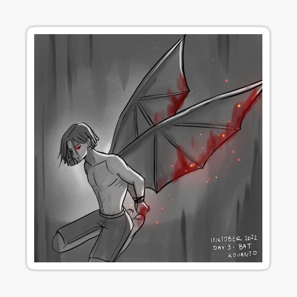 "Bat boy" Sticker for Sale by Kouanto | Redbubble