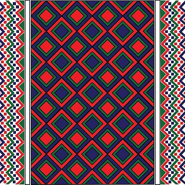 "Fabric border design Sindhi design" Poster for Sale by Abaseen | Redbubble