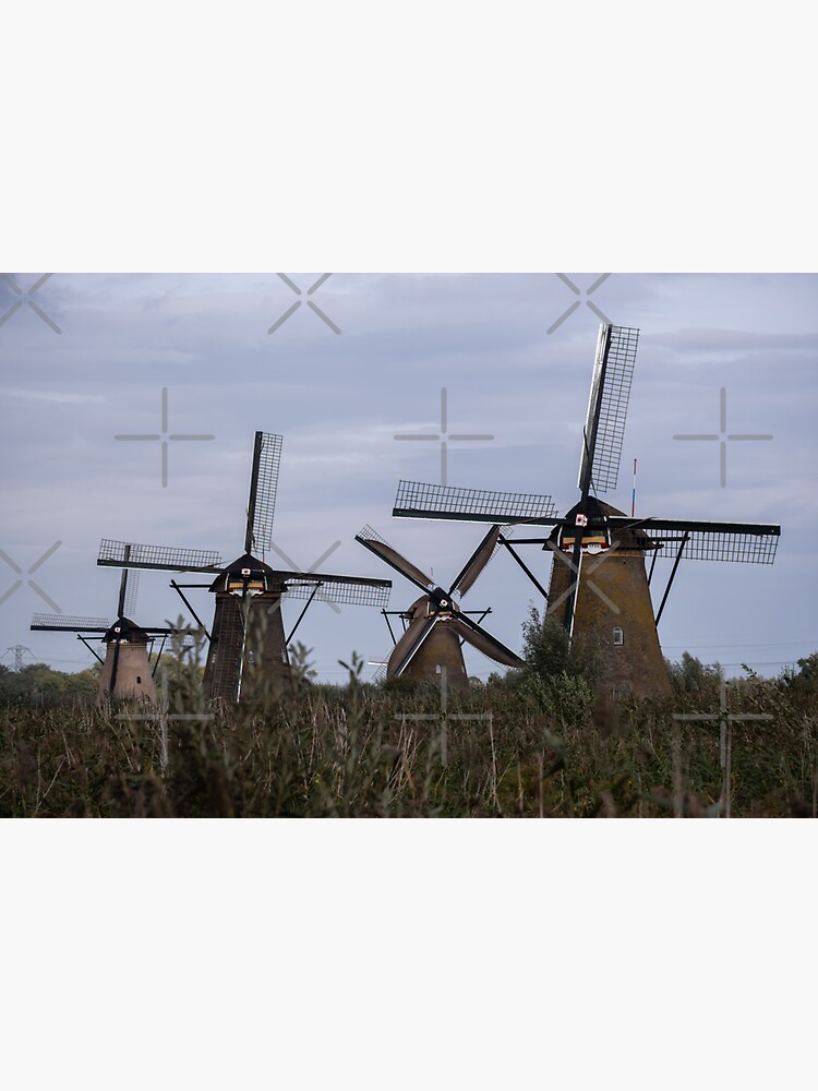 "Wonderful landscapes in the Netherlands. Historic dutch windmills in ...