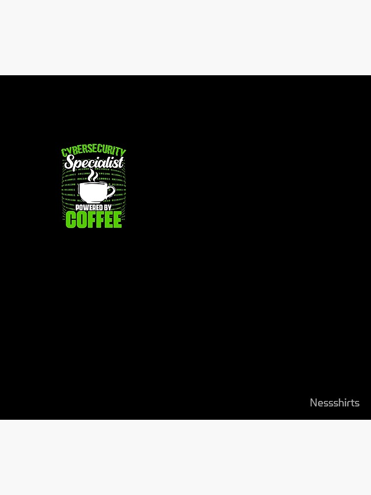 "Funny Cybersecurity Specialist Powered By Coffee IT Security" Socks ...