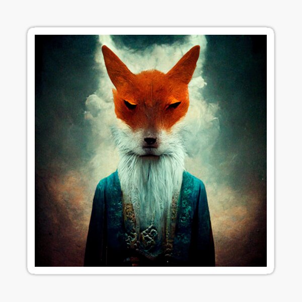 "god of fox" Sticker for Sale by shrineshop | Redbubble