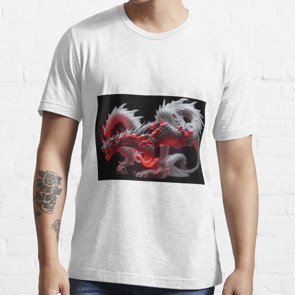 "Red Dragon Sculpture" T-shirt for Sale by LividPhoto | Redbubble ...