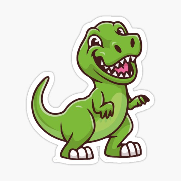"Happy T-rex" Sticker for Sale by Lehel45 | Redbubble
