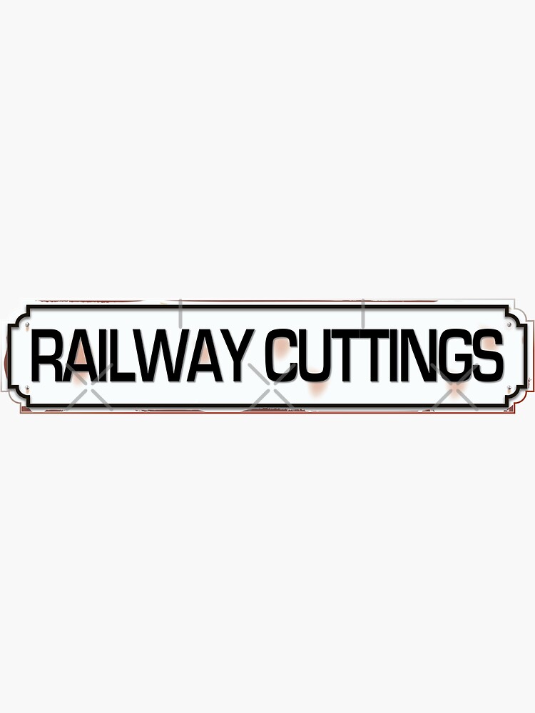 "Railway Cuttings, East Cheam" Sticker for Sale by Yorkiedesign | Redbubble