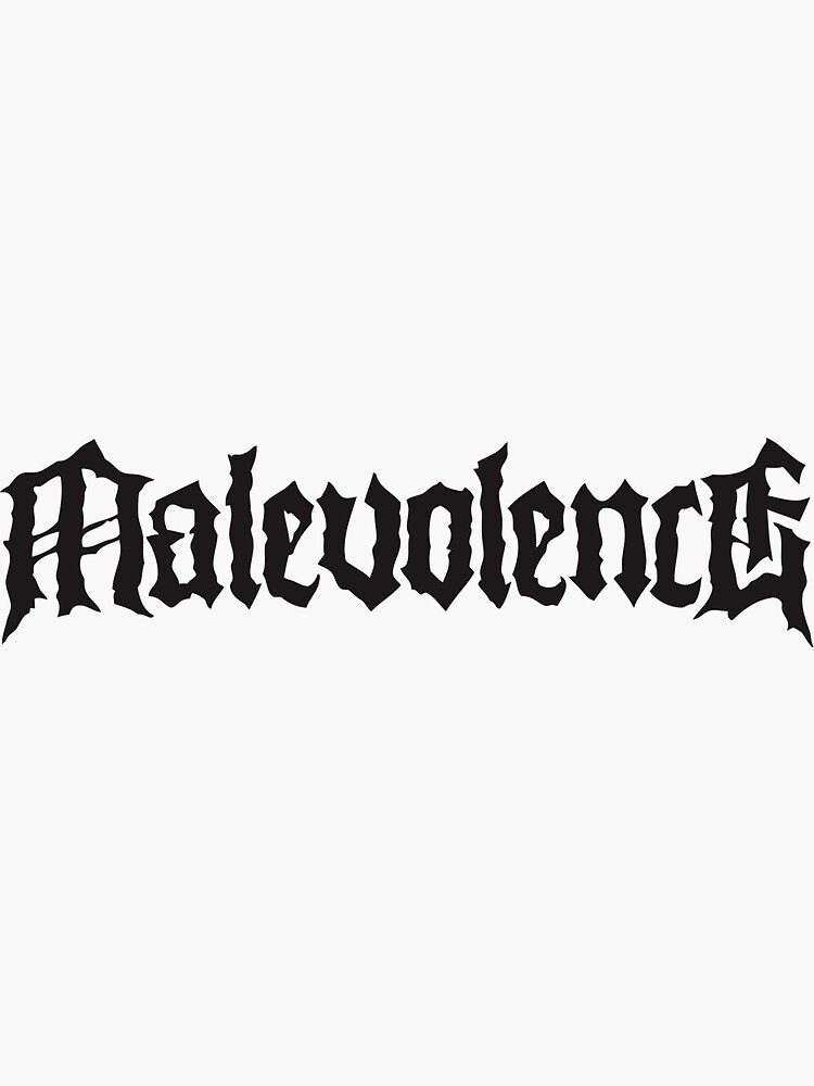 "ngelu-malevolence-band-sirahku" Sticker for Sale by dmerqw | Redbubble