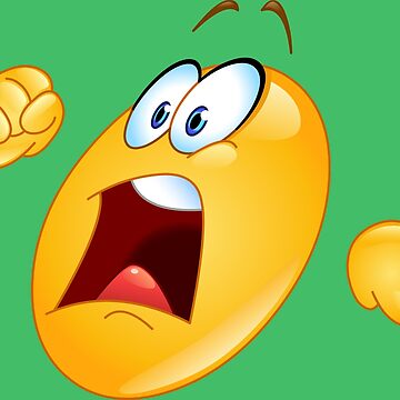 "Running away Emoticon" Sticker for Sale by Yael Weiss | Redbubble