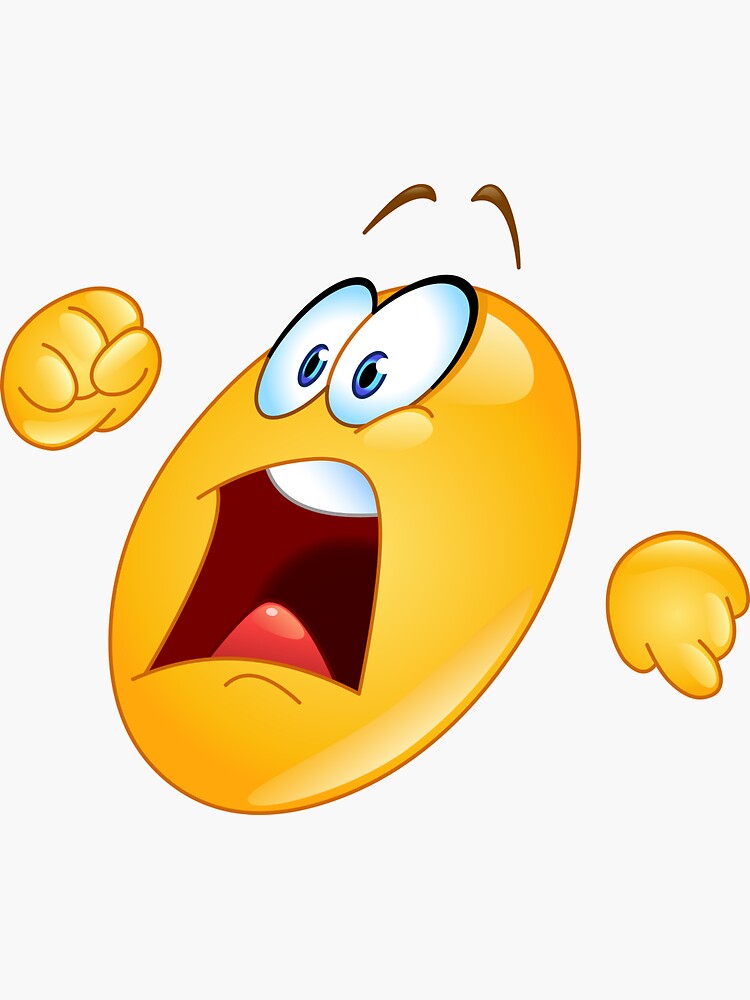 "Running away Emoticon" Sticker for Sale by yayayoy | Redbubble