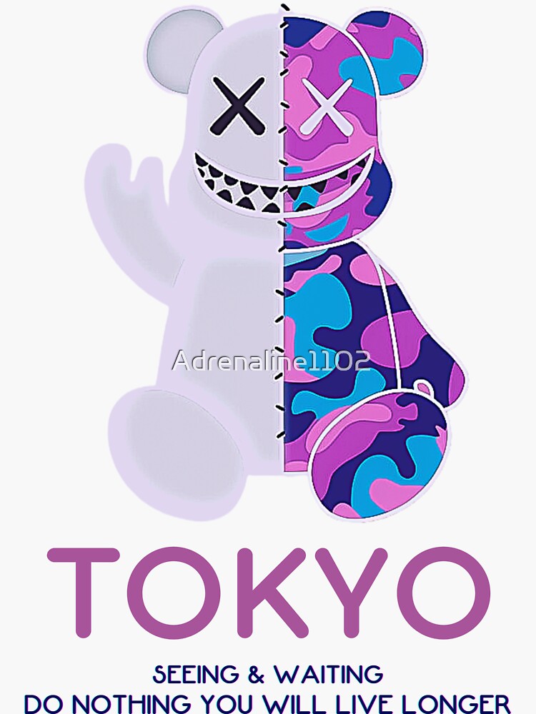 "Tokyo BEARBRICK " Sticker for Sale by Adrenaline1102 | Redbubble