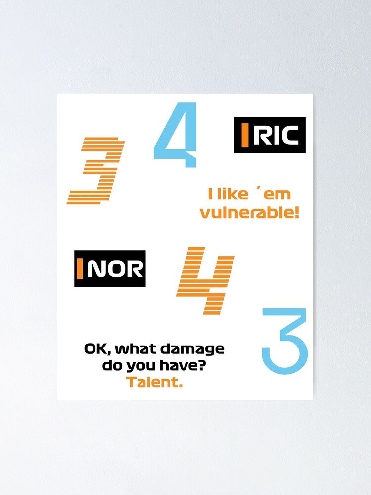 "McLaren Sticker Pack 2022" Poster for Sale by demhan | Redbubble