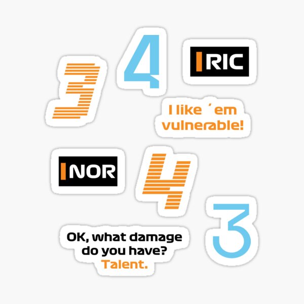 "McLaren Sticker Pack 2022" Sticker for Sale by demhan | Redbubble