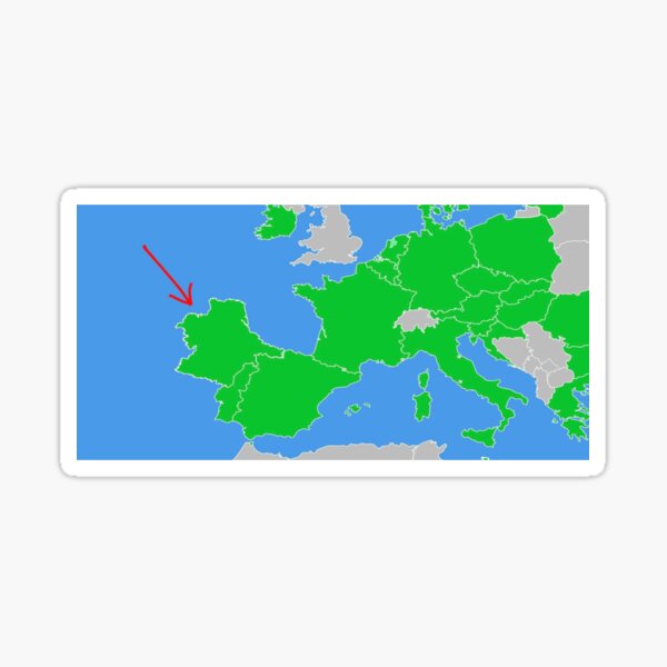 "Listenbourg map" Sticker for Sale by ArtAndDesignA | Redbubble