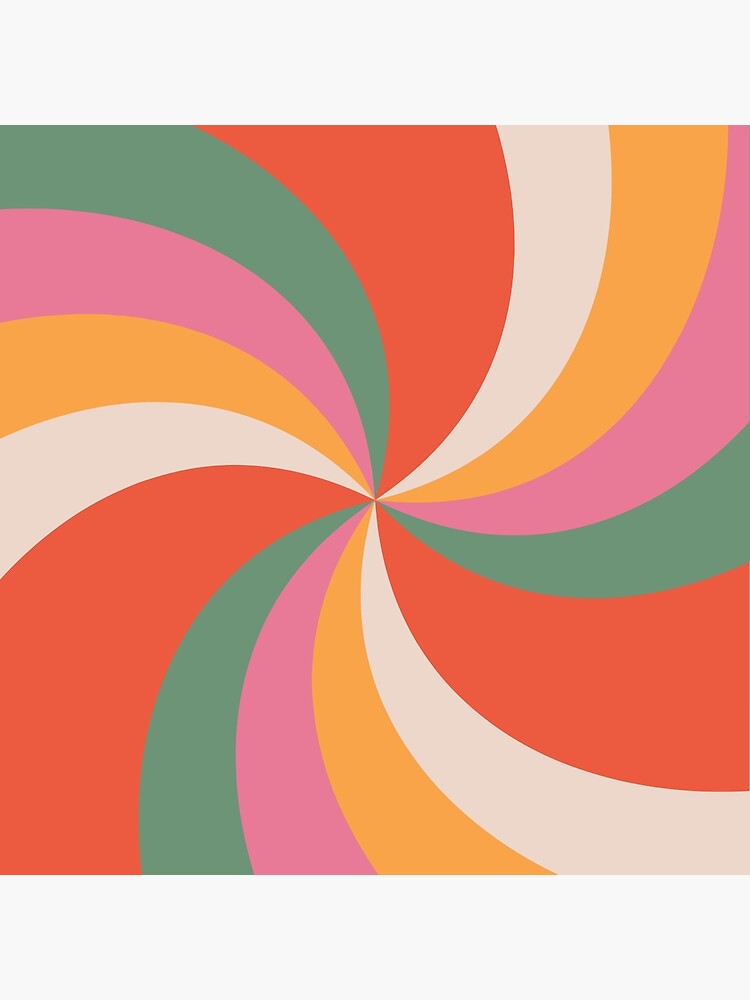 "Groovy Retro 70s Style Psychedelic Swirl" Poster for Sale by ...
