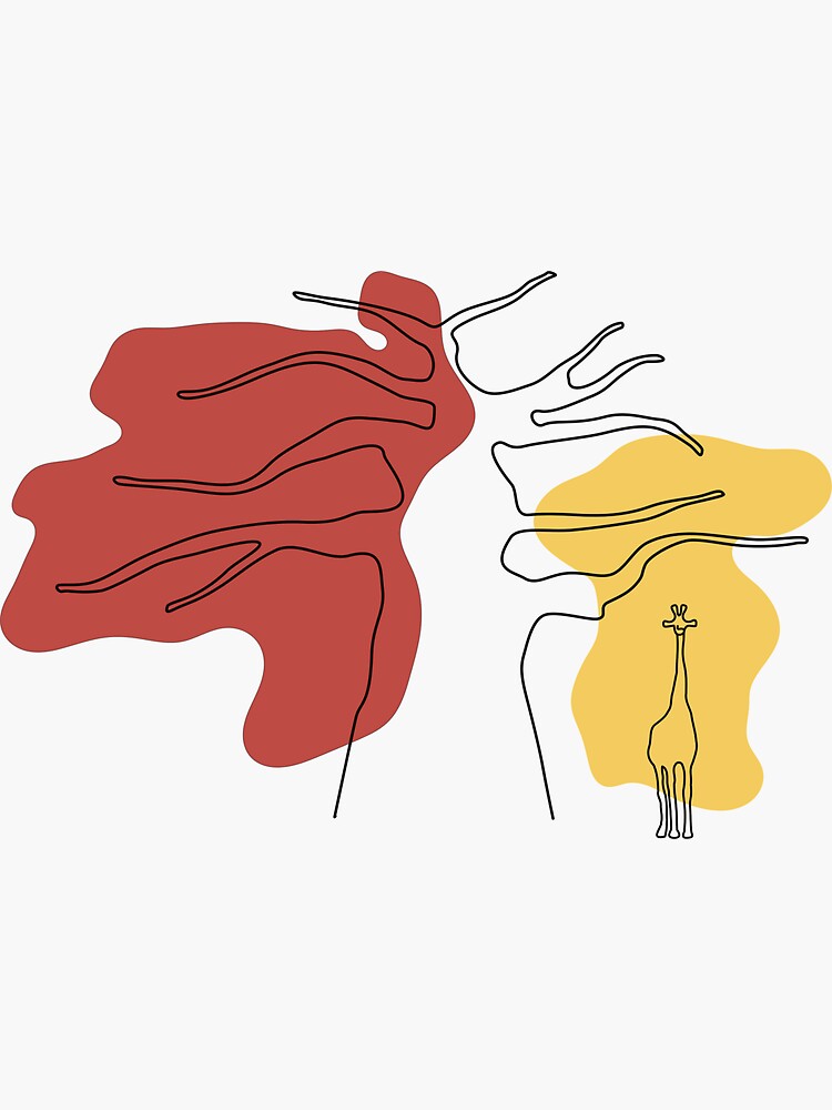 "Bushveld Theme" Sticker for Sale by LemonCrete | Redbubble