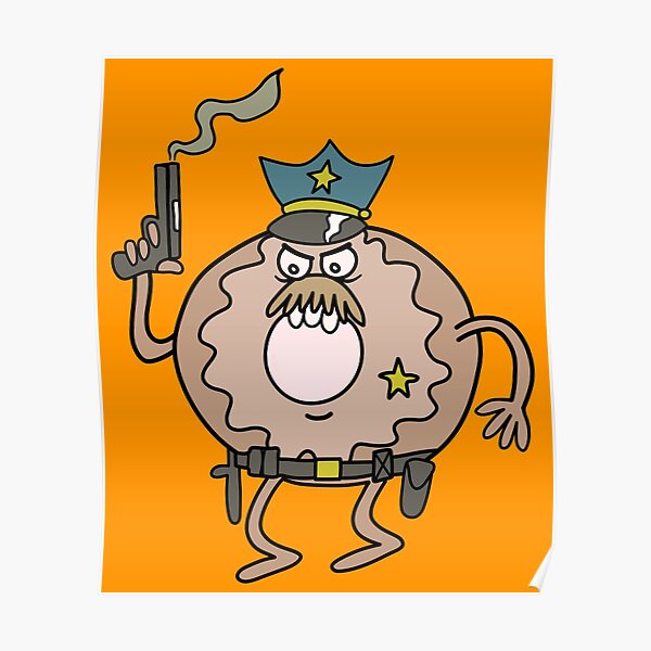 "Donut Cop" Poster by Jonysquad | Redbubble