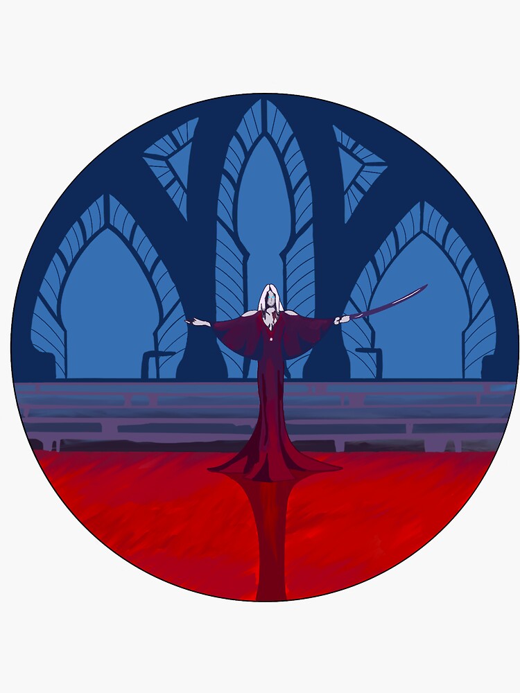 "Carmilla of Styria Castlevania" Sticker for Sale by Garrart1 | Redbubble