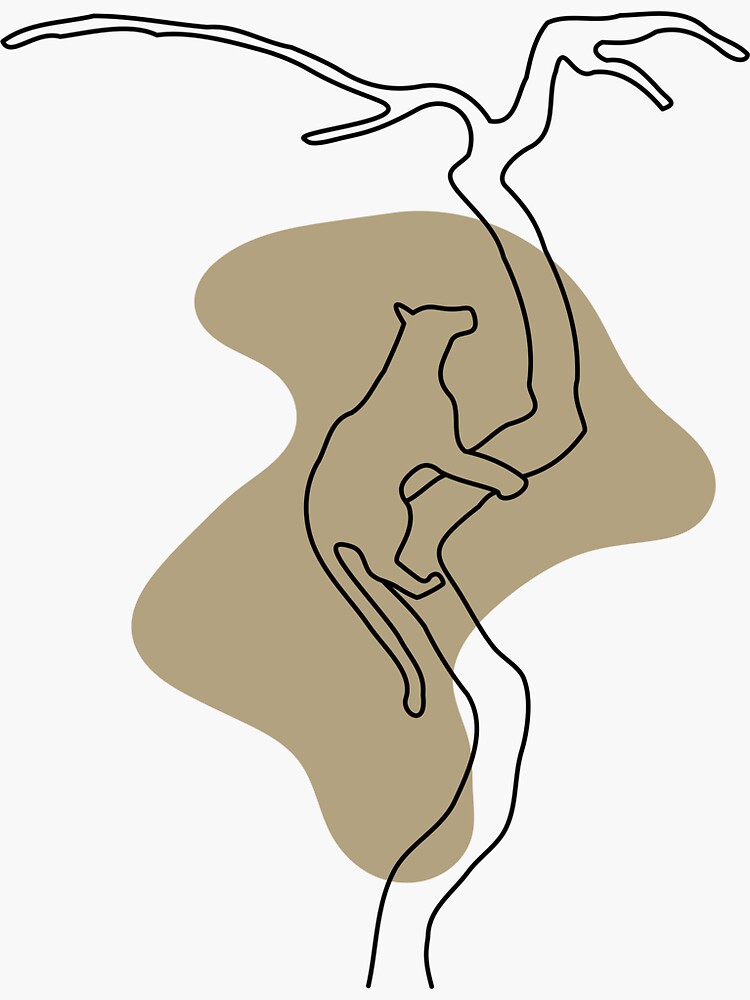 "Bushveld Theme Leopard" Sticker for Sale by LemonCrete | Redbubble