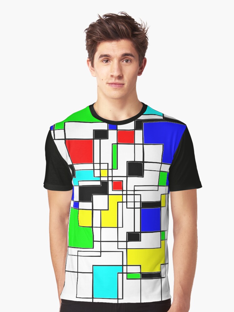 "Random Squares" Graphic T-Shirt by Almdrs | Redbubble