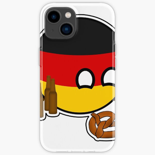 "Germanyball Polandball Countryball w/ Beer and Pretzels" iPhone Case ...
