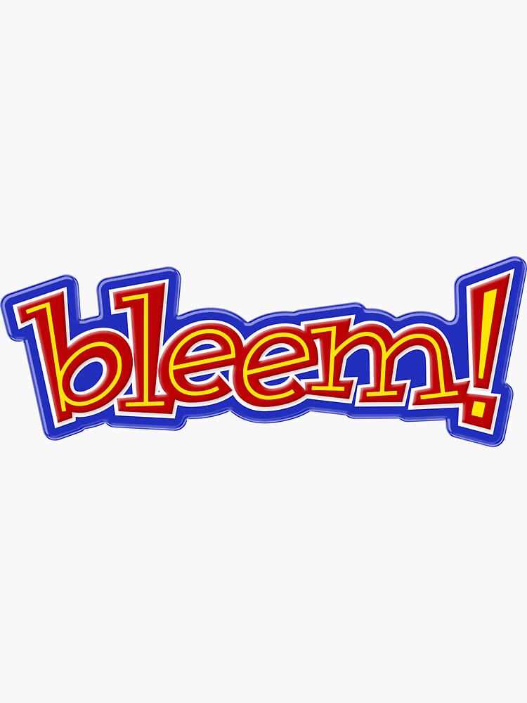 "80s video game BLEEM PC Gamer Geekwear" Sticker for Sale by ...