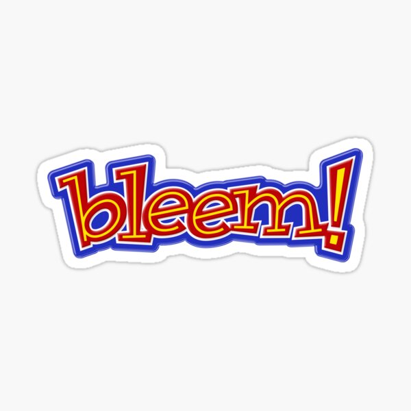 "80s video game BLEEM PC Gamer Geekwear" Sticker for Sale by ...