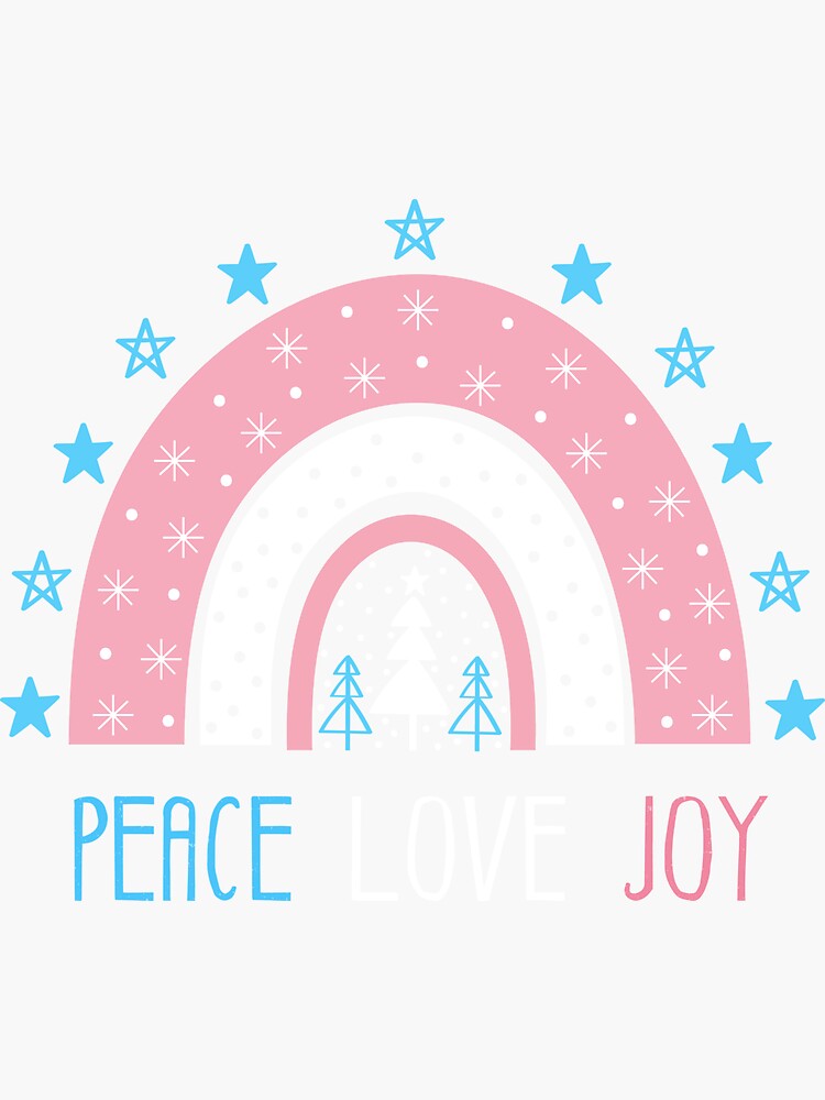 "Transgender Christmas Rainbow" Sticker for Sale by koenluipaard ...