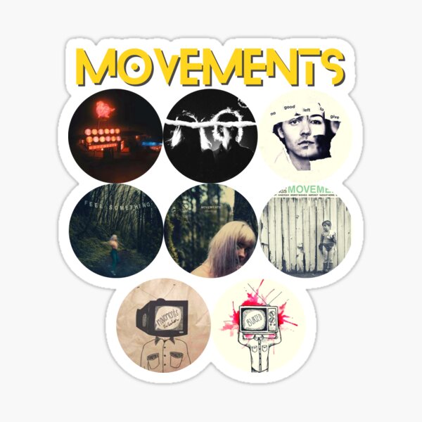 "movements band t shirt and sticker | movements band Sticker" Sticker ...