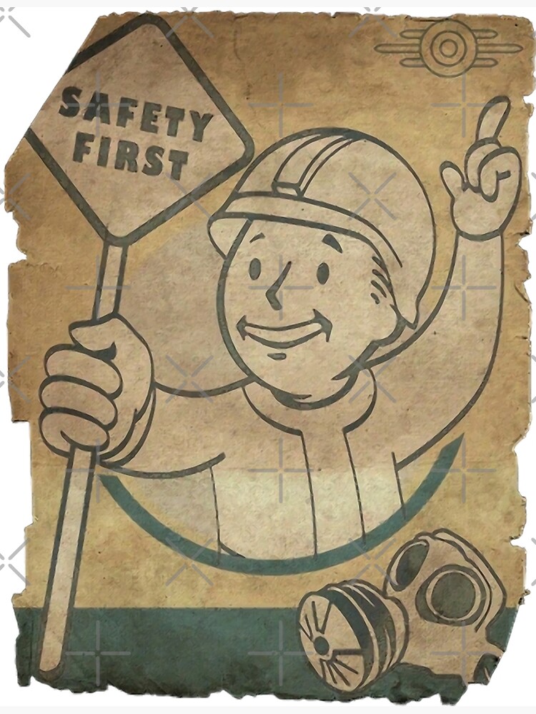 "Vault tec stay safe" Poster for Sale by Fallout-Lores | Redbubble