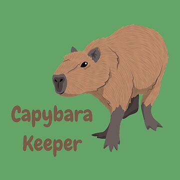 "Capybara Keeper 2" Sticker for Sale by Meggie-moos | Redbubble