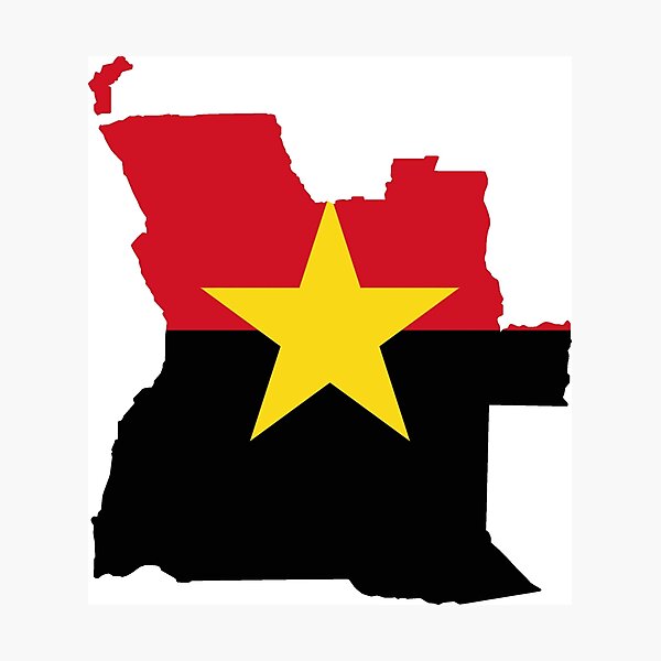 "MPLA Flag Map of Angola" Photographic Print for Sale by abbeyz71 ...