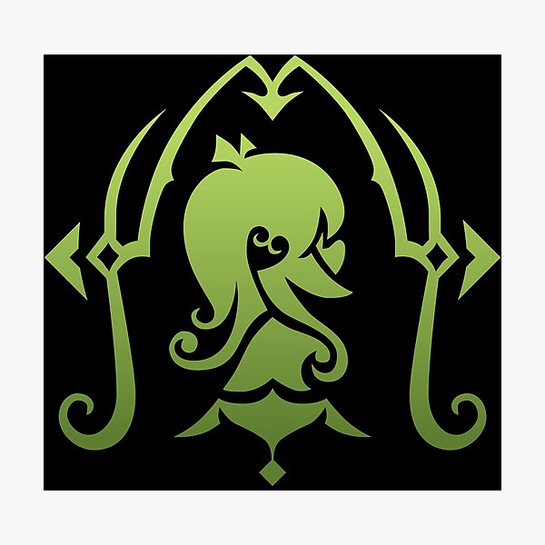"Nahida logo - Genshin Impact" Photographic Print for Sale by ...