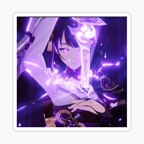 "Raiden Shogun Baal Genshin Impact" Sticker for Sale by inainart ...