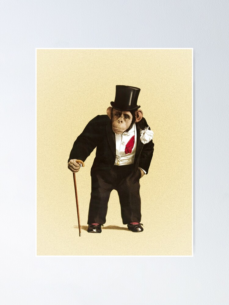 "Circus Series Consul Peter the Dapper Chimp" Poster for Sale by ...