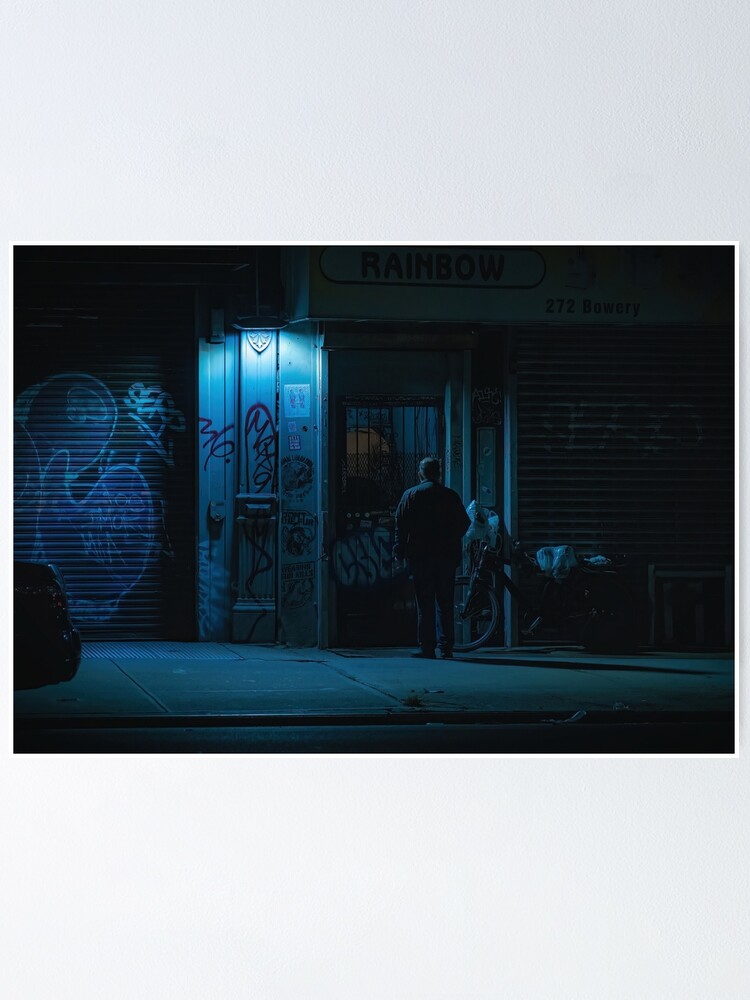 "Onlooking - New York City Night Street Photography" Poster for Sale by ...