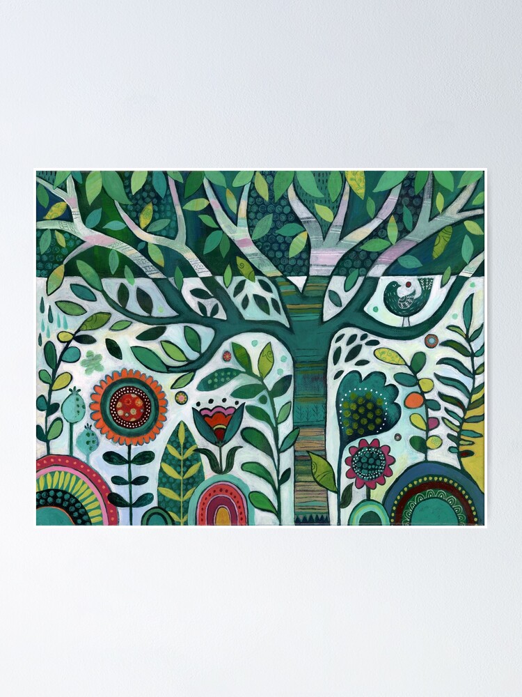 "Leafy Garden" Poster by jbroxon | Redbubble