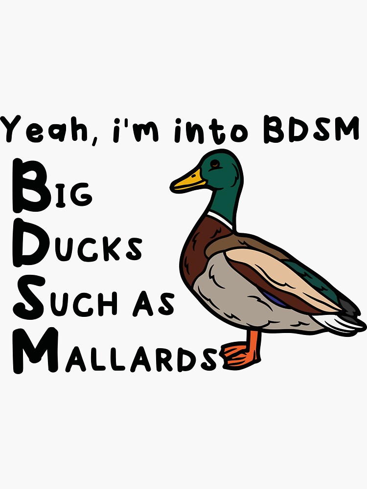 "Funny Big Ducks Such as Mallards Sticker Mallard Sticker Duck Sticker ...