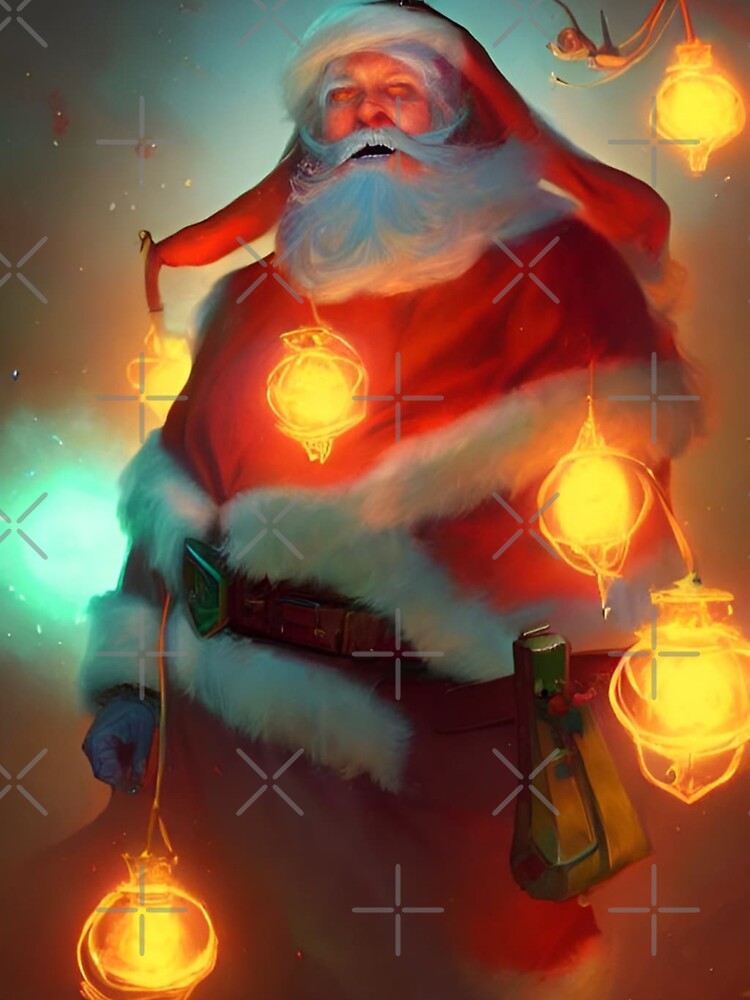"Mystical Santa" Sticker for Sale by HauntedWitch | Redbubble