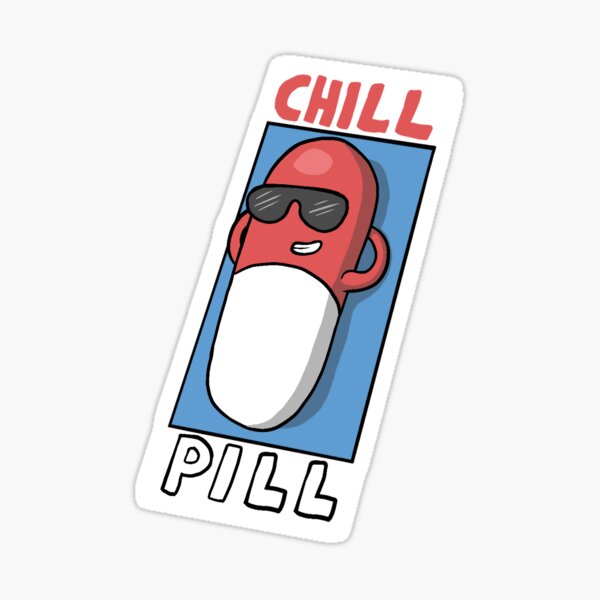 "Chill Pill" Sticker for Sale by PlumpParrot | Redbubble