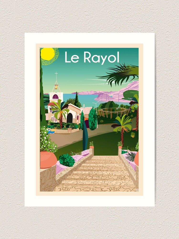 "Poster Le Rayol - Le Rayol-Canadel-sur-Mer - French Riviera" Art Print ...
