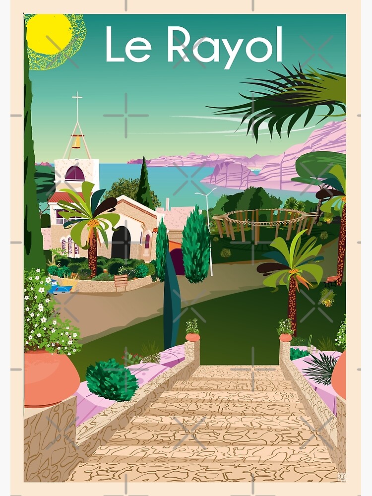 "Poster Le Rayol - Le Rayol-Canadel-sur-Mer - French Riviera" Art Print ...