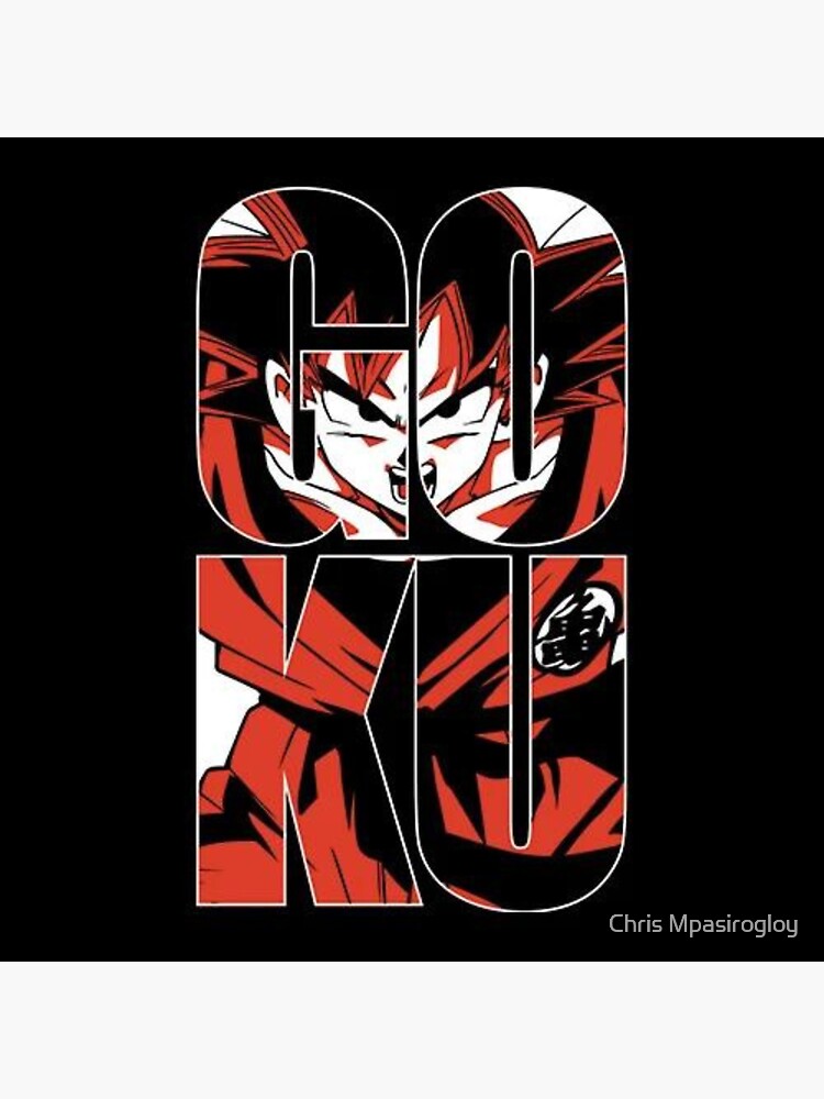 "Goku Kaioken x20 / Dragonball Z Letters Drawing" Sticker for Sale by ...