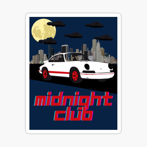 "Midnight club" Sticker for Sale by Mr-Polar-Bear | Redbubble