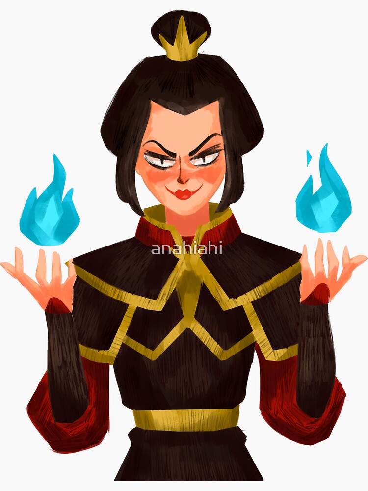 "Azula from Avatar" Sticker for Sale by anahiahi | Redbubble