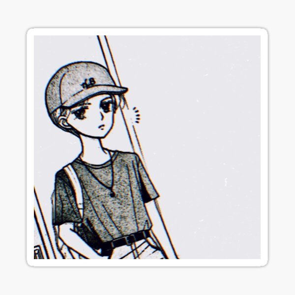 "Hayama Akito Manga Art Desian" Sticker for Sale by hazyweather | Redbubble